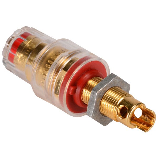 WBT 0765R Midline Fully Insulated Binding Post Banana Jack Red