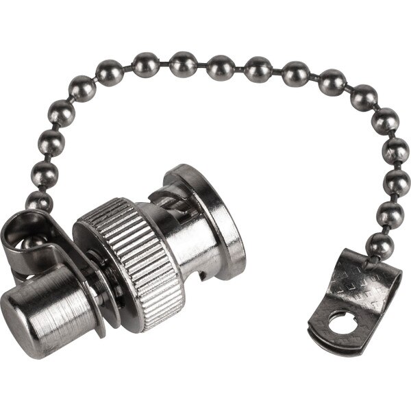 10-Pack BNC Male 75 Ohm Terminators with Chain