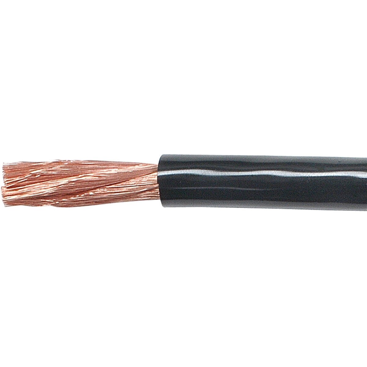 JSC Wire 2 AWG Black High Current Power Cable 1 ft. USA