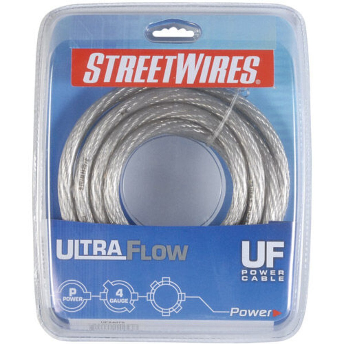 StreetWires UFX407S 4 AWG Power Cable Clear 7 ft.