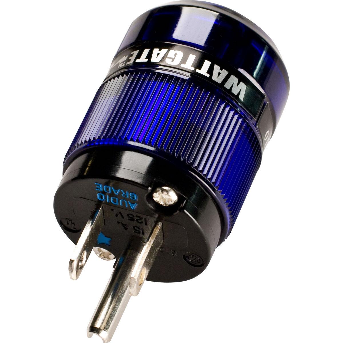 Wattgate 330i Ag Blue Silver Plated Audio Grade Edison AC Power Plug ...