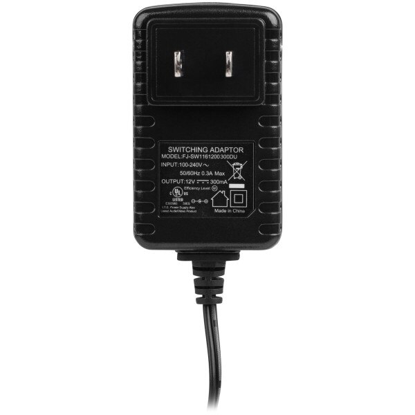 12V 300mA Power Supply AC Adapter Without Tip