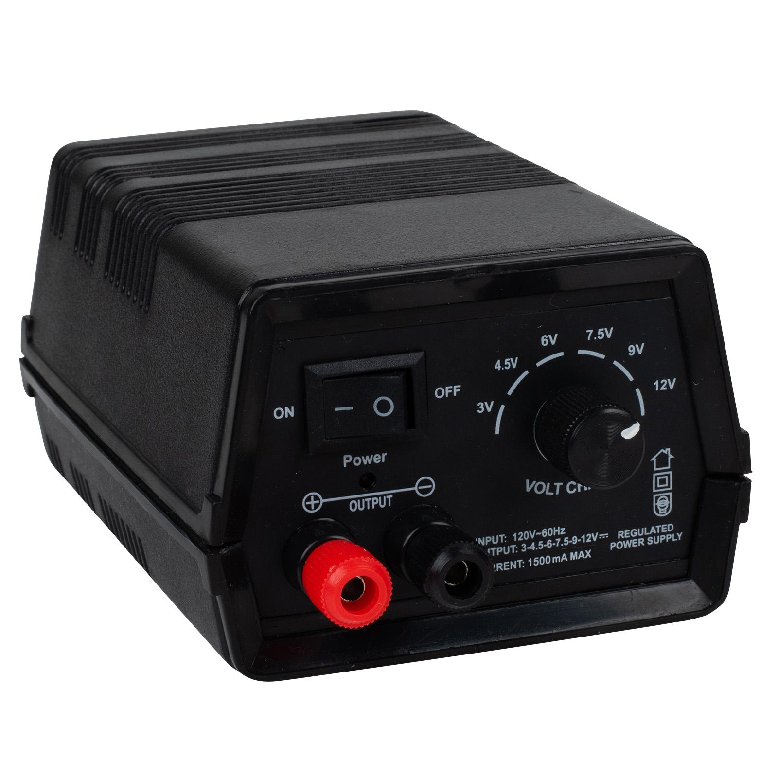 3-12V 1.5A Regulated 6-Way DC Power Supply