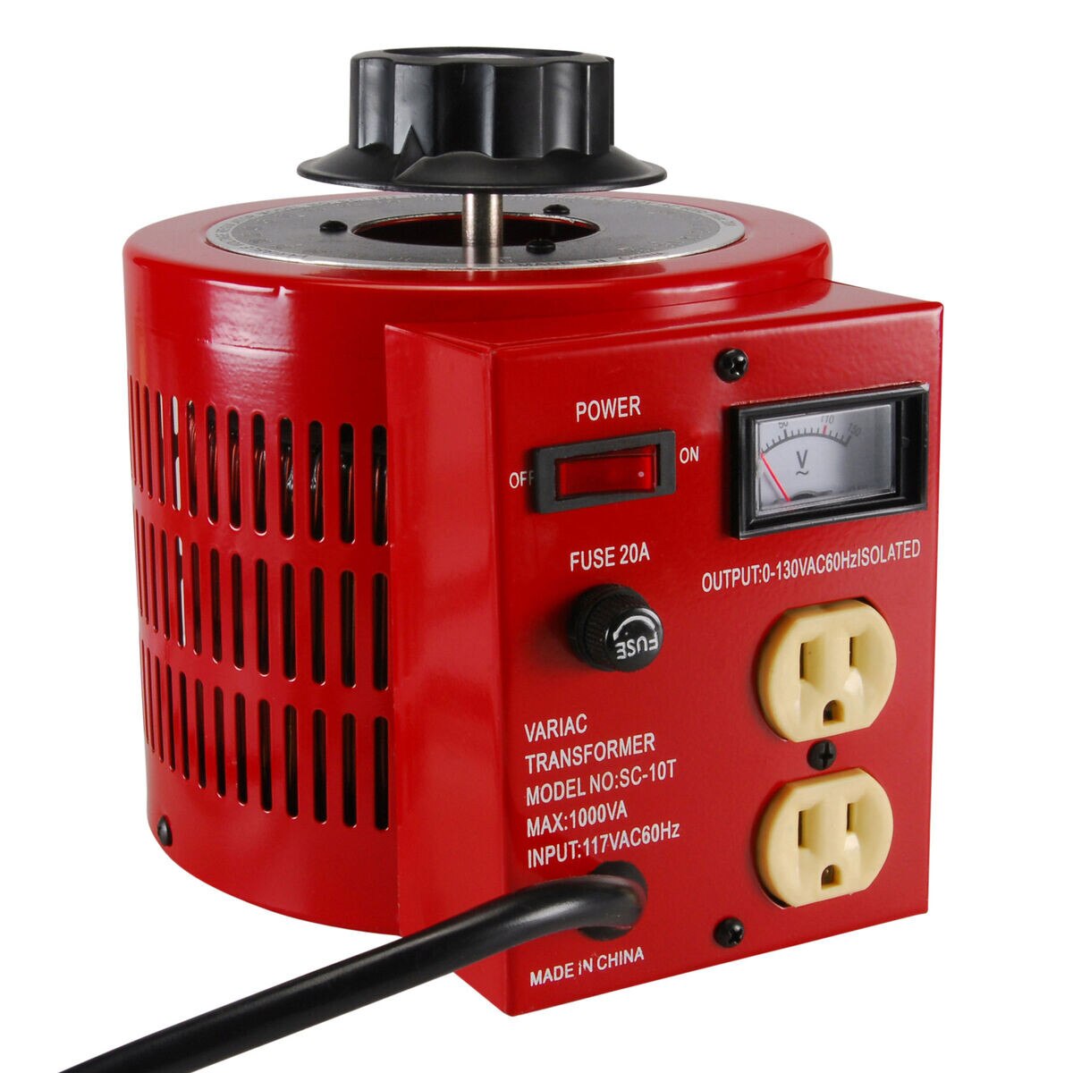 Parts Express 10A Variable Transformer AC Power 0-130 VAC