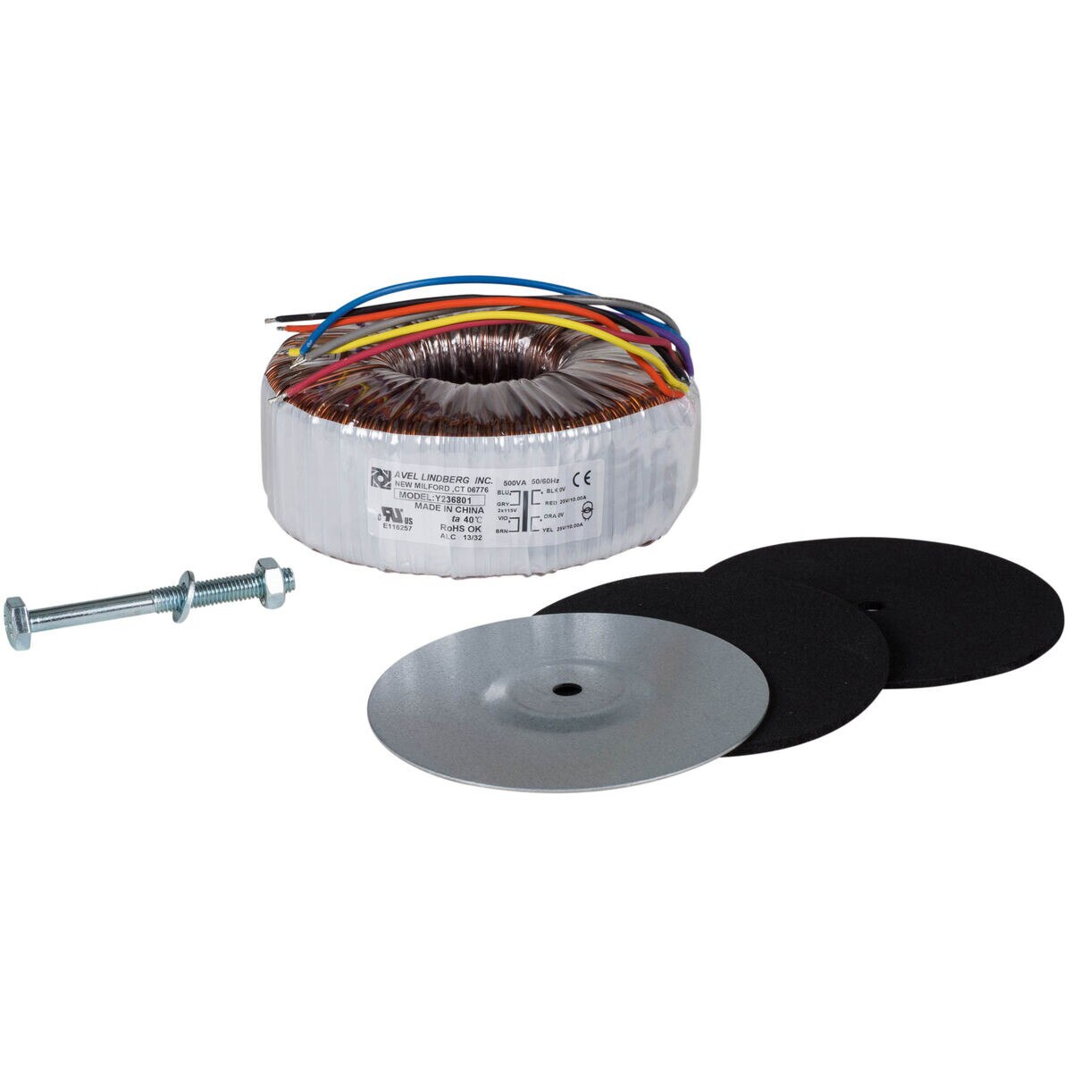 Avel Lindberg Y236801 500VA 25V+25V Toroidal Transformer