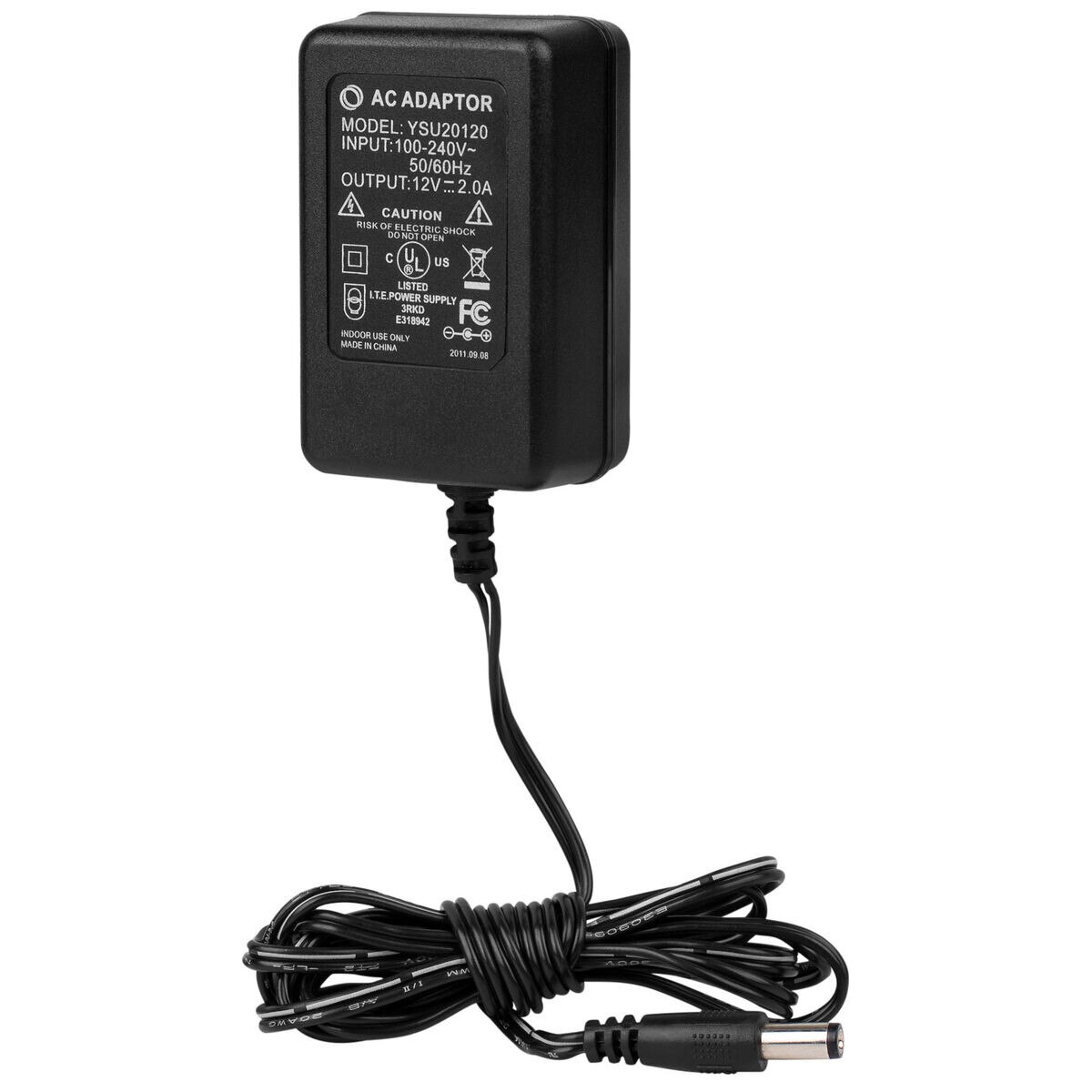 12 VDC 2000mA Regulated Switching AC Adapter 2.1 x 5.5mm Plug Center ...