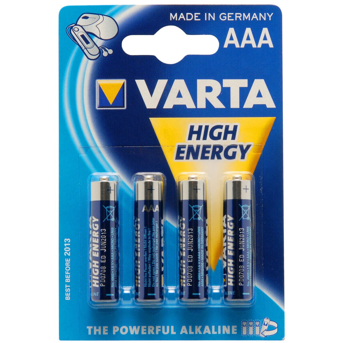Varta AAA Alkaline Battery 4-Pack