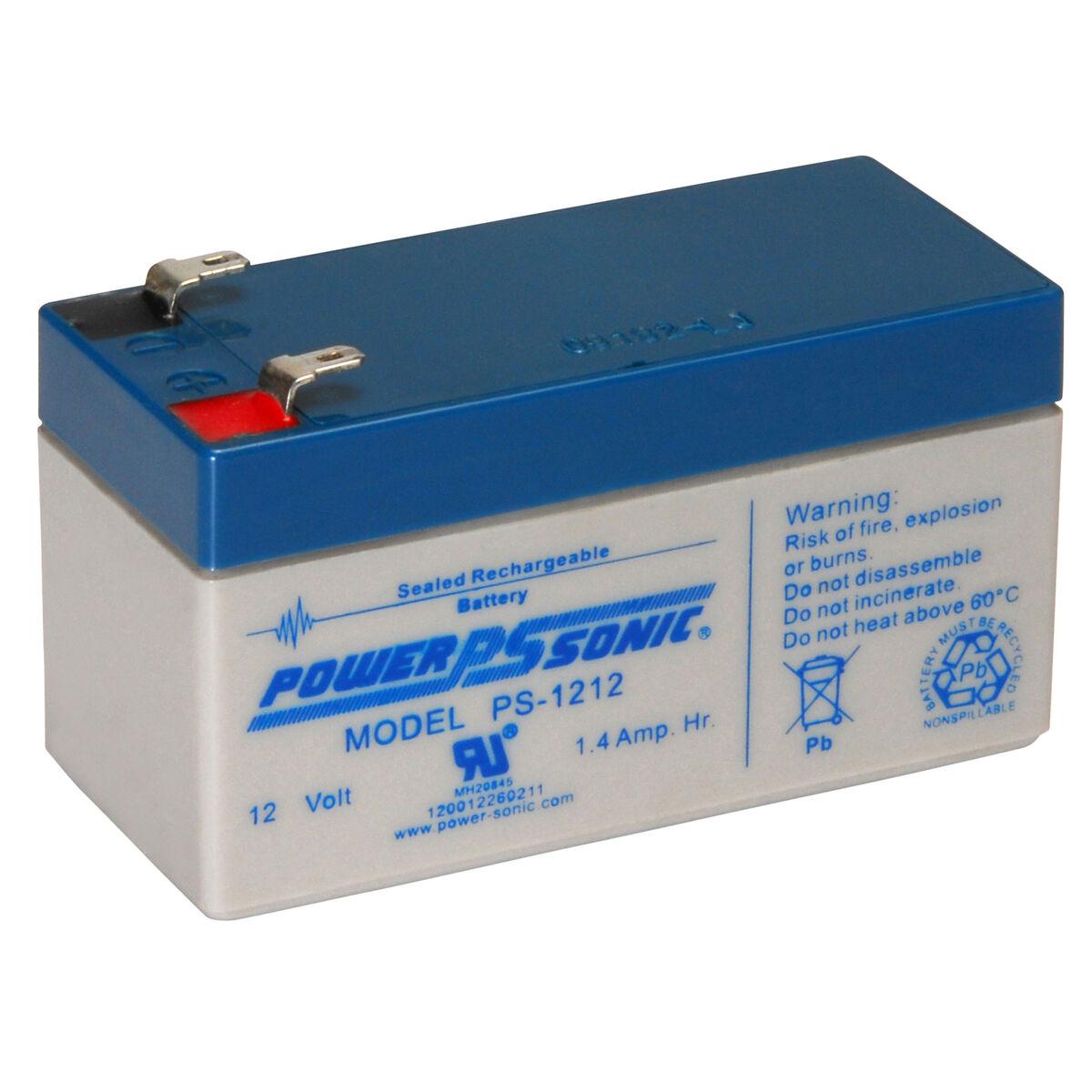 Power-Sonic PS-1212 Sealed Lead Acid Battery 12V 1.4Ah