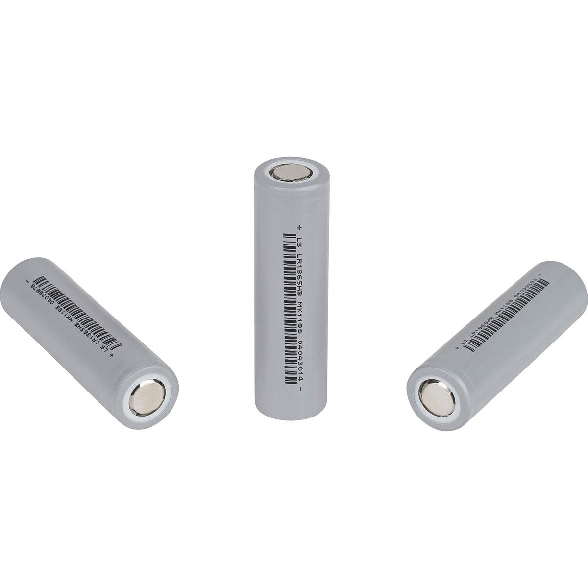 Lishen 18650 3350mAh Li-Ion Flat Top Battery 3-Pack