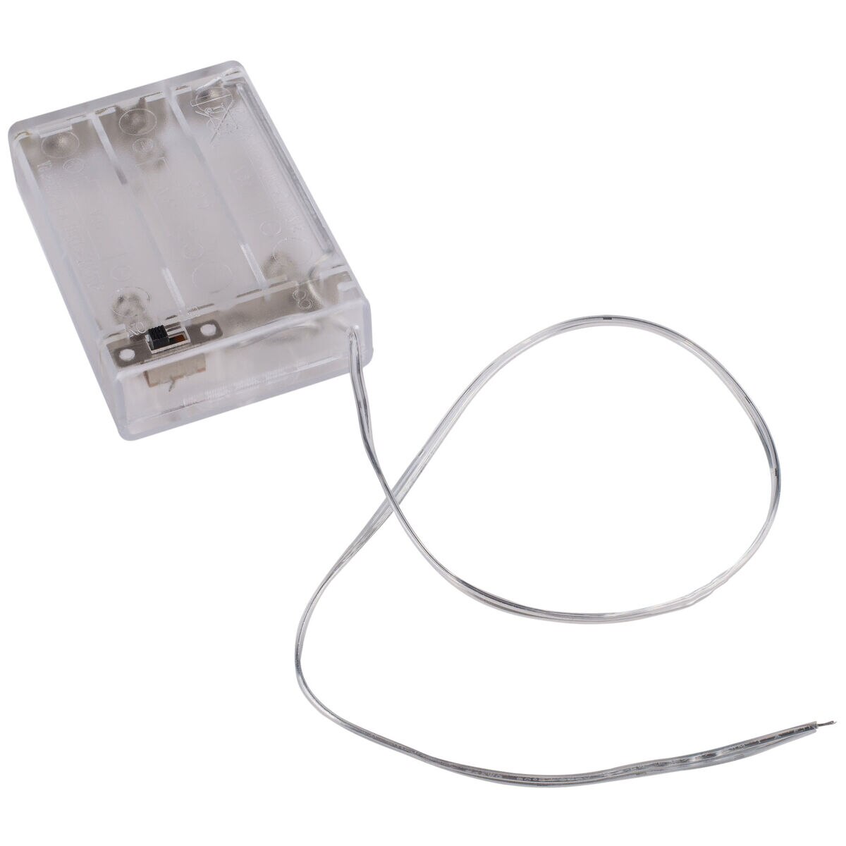 3 x AA Transparent Battery Holder with Switch and 6" Leads