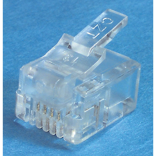 RJ11 4C Modular Connectors For Flat Cable 10 Pcs.