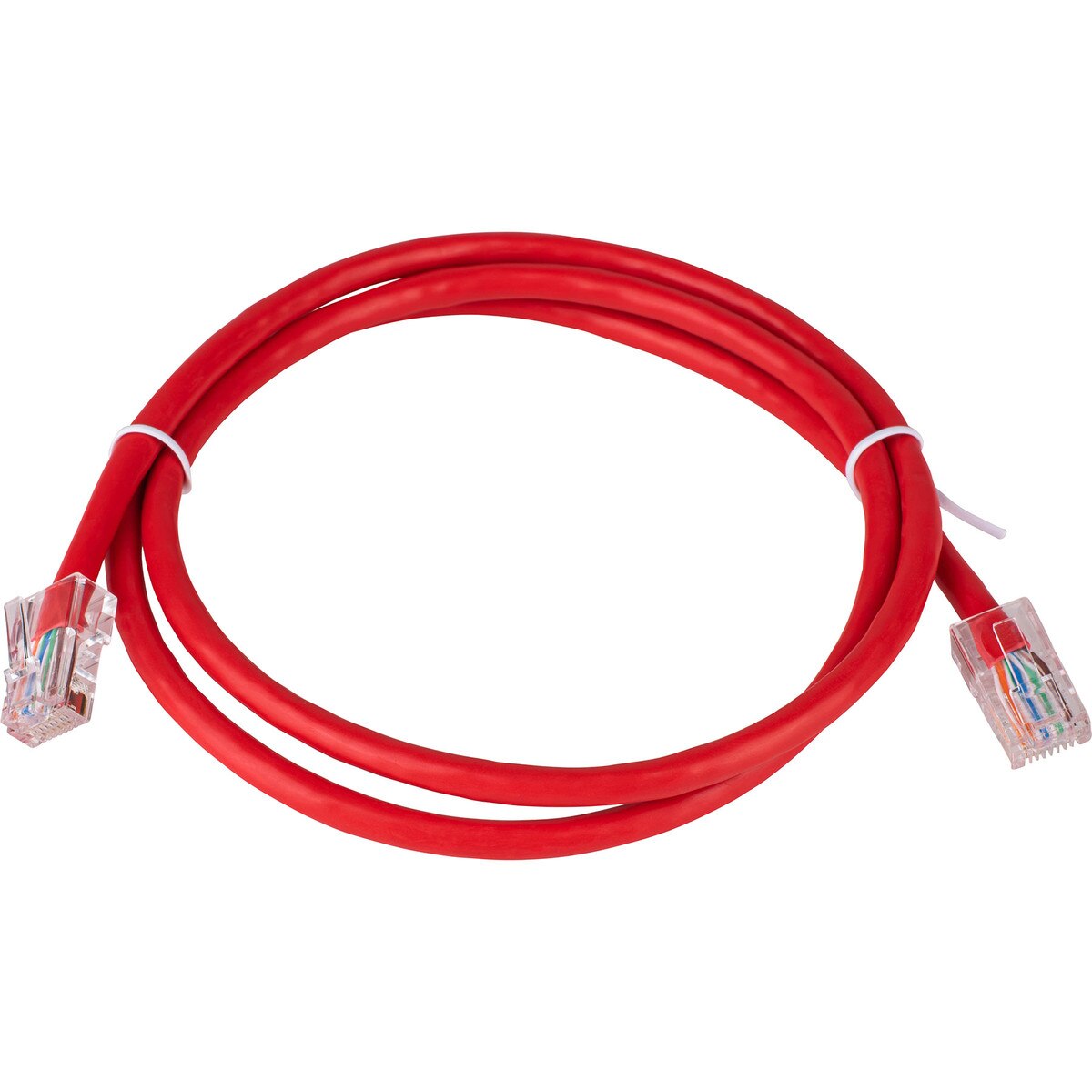 Cat 6 UTP Ethernet Network Non Booted Patch Cable Cable 3 ft. Red