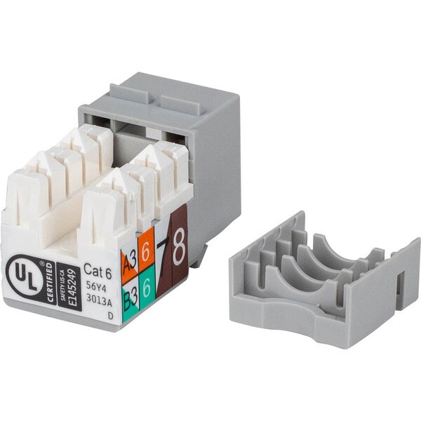 Cat 6 Gray Keystone Jack Punch Down