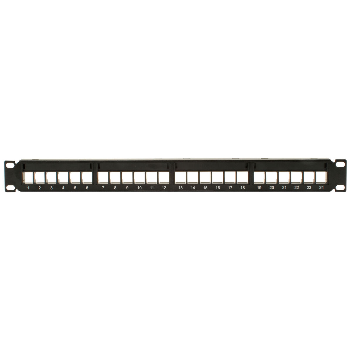 Audtek Keystone Rack Mount Blank Panel 24 Port