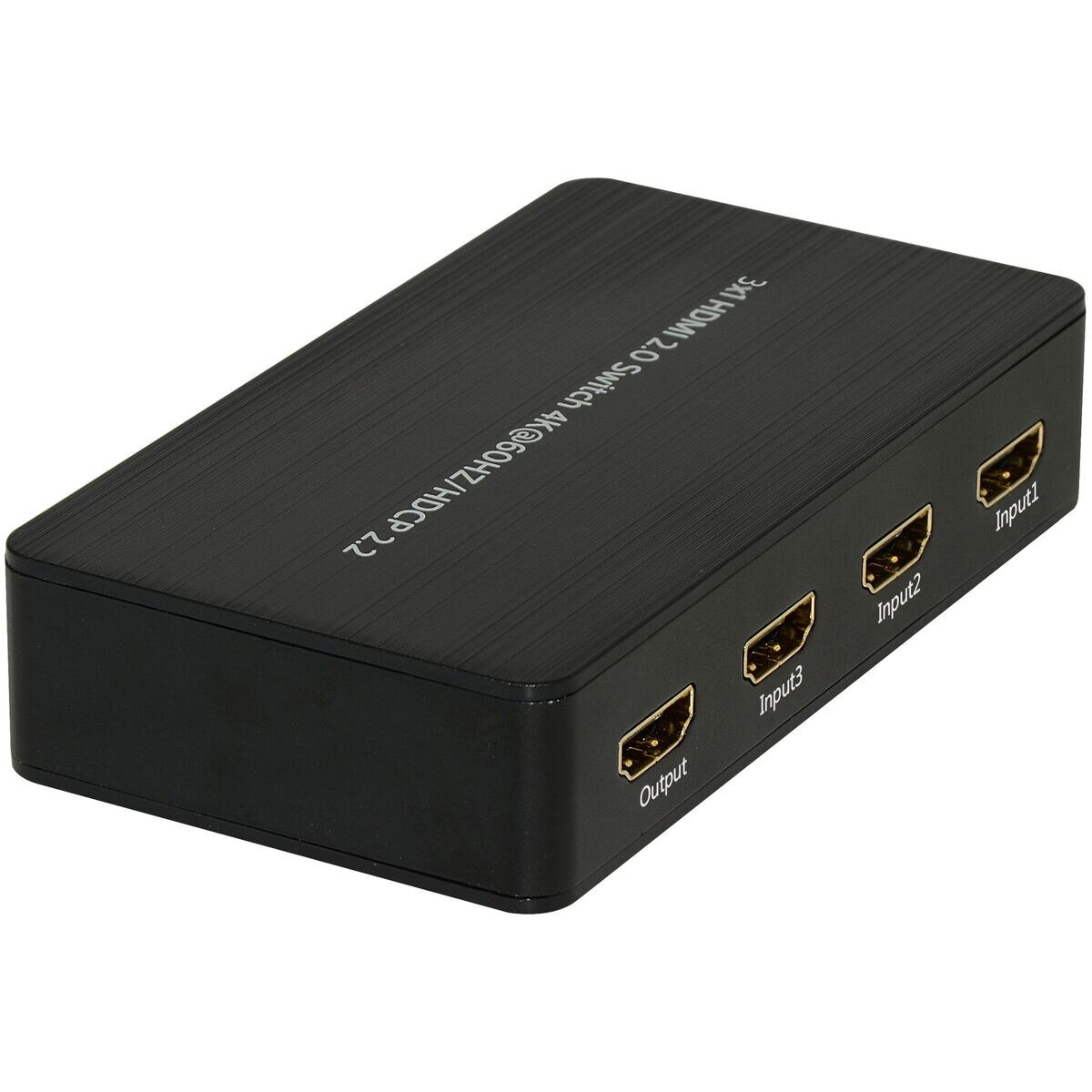 HDMI 2.0 4K 60 Hz 3-Input 1-Output HDCP 2.2 Switch with IR Remote Control