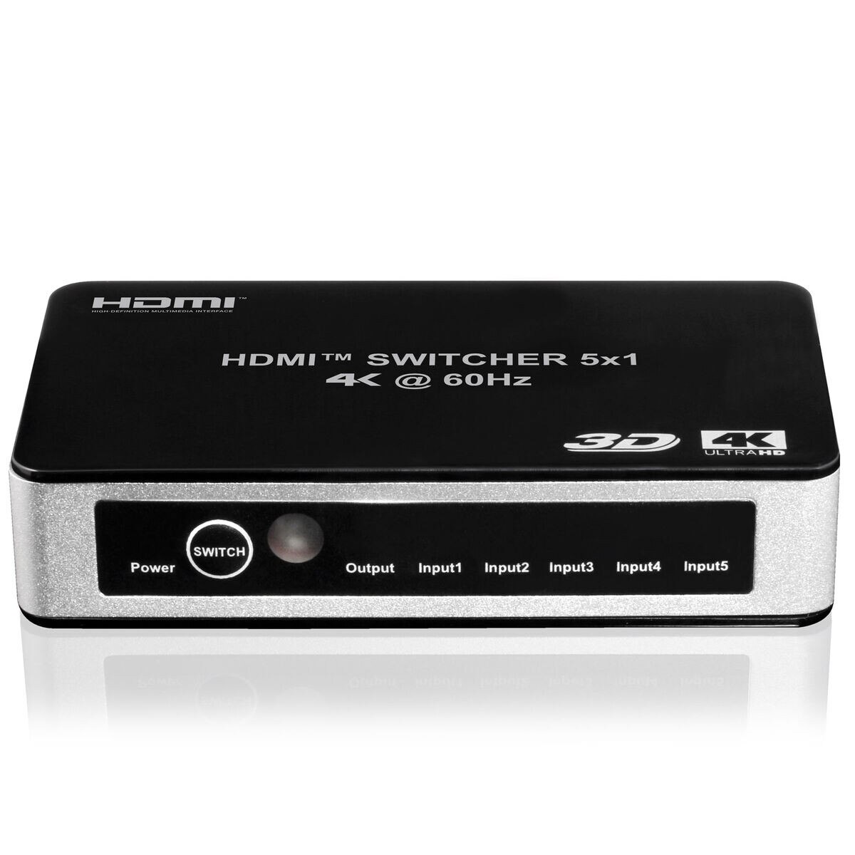 HDMI 2.0 Premium 4K 60 Hz 5-Input 1-Output HDCP 2.2 Switch with IR