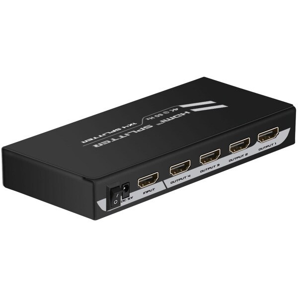 HDMI 2.0 Premium 4K 60 Hz 1-Input 4-Output HDCP 2.2 Amplified Splitter