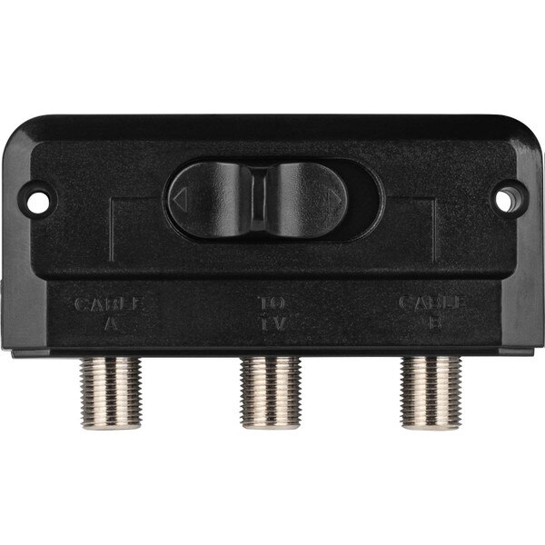 Deluxe A/B Coaxial Cable TV Slide Switch