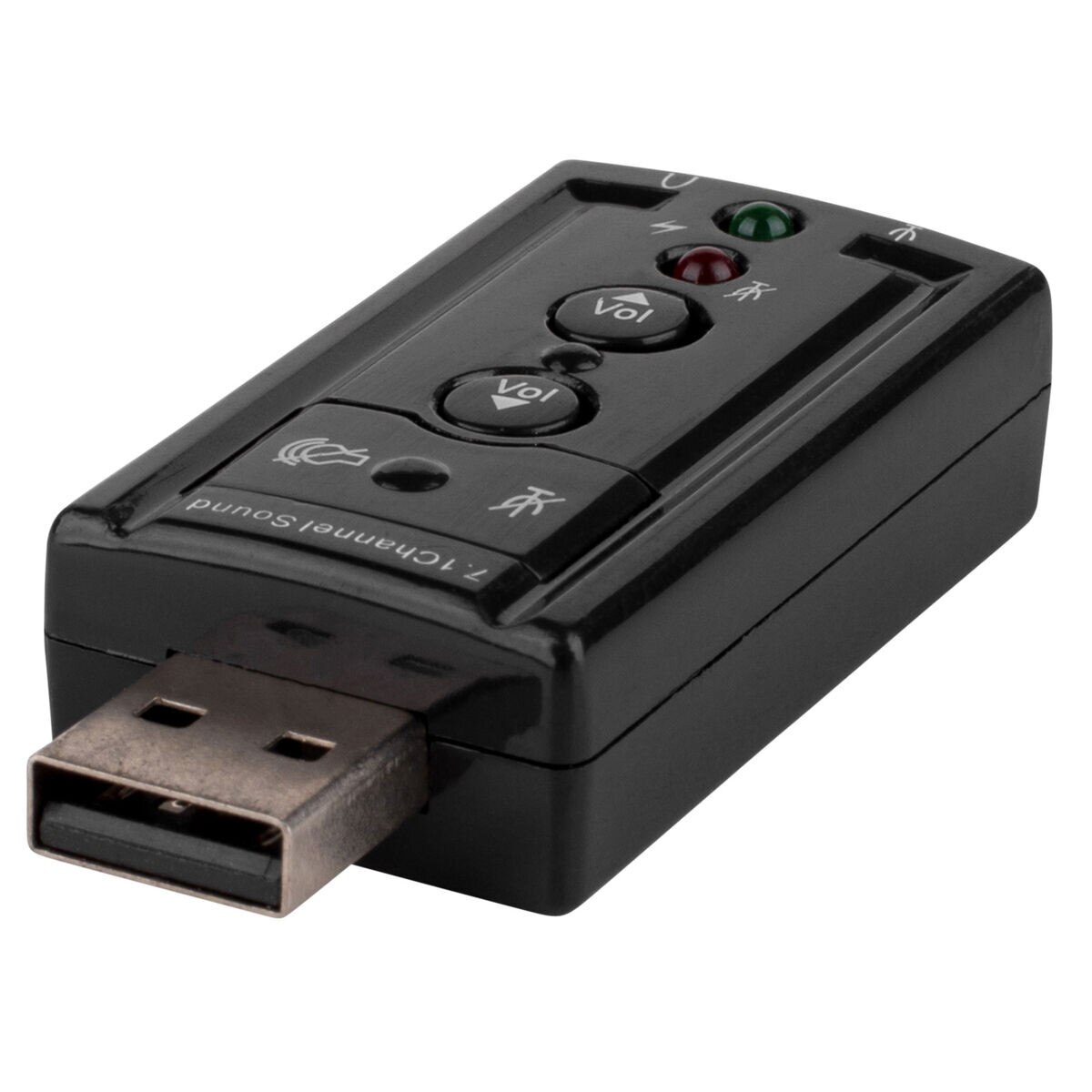 USB Sound Adapter w/Mic and Headphone Jacks