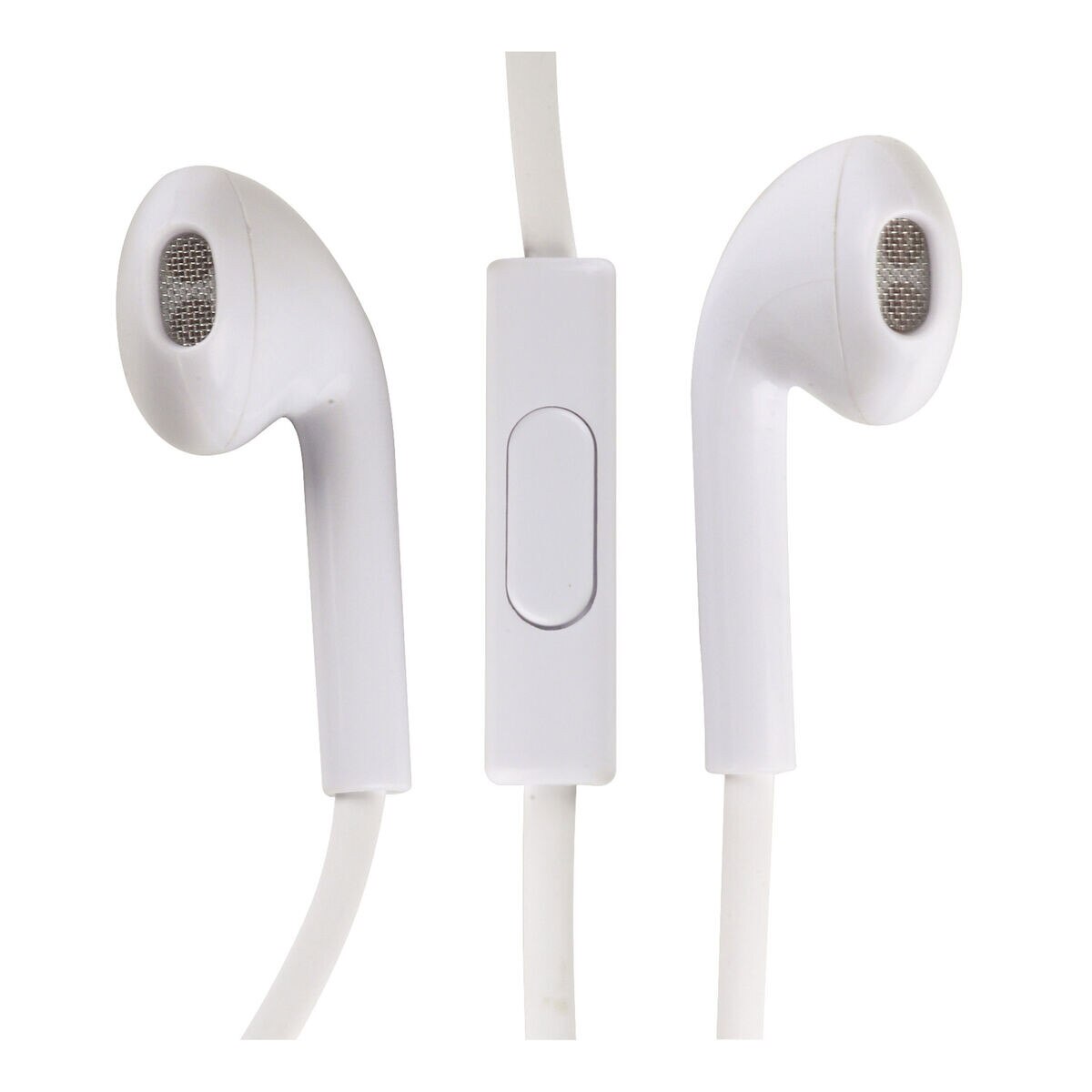 RCA HP180 Earpod Shaped Earbuds with In-Line Microphone and Controls White