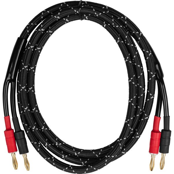14 AWG 6ft Professional Grade Braided Speaker Cable Wire with Gold ...