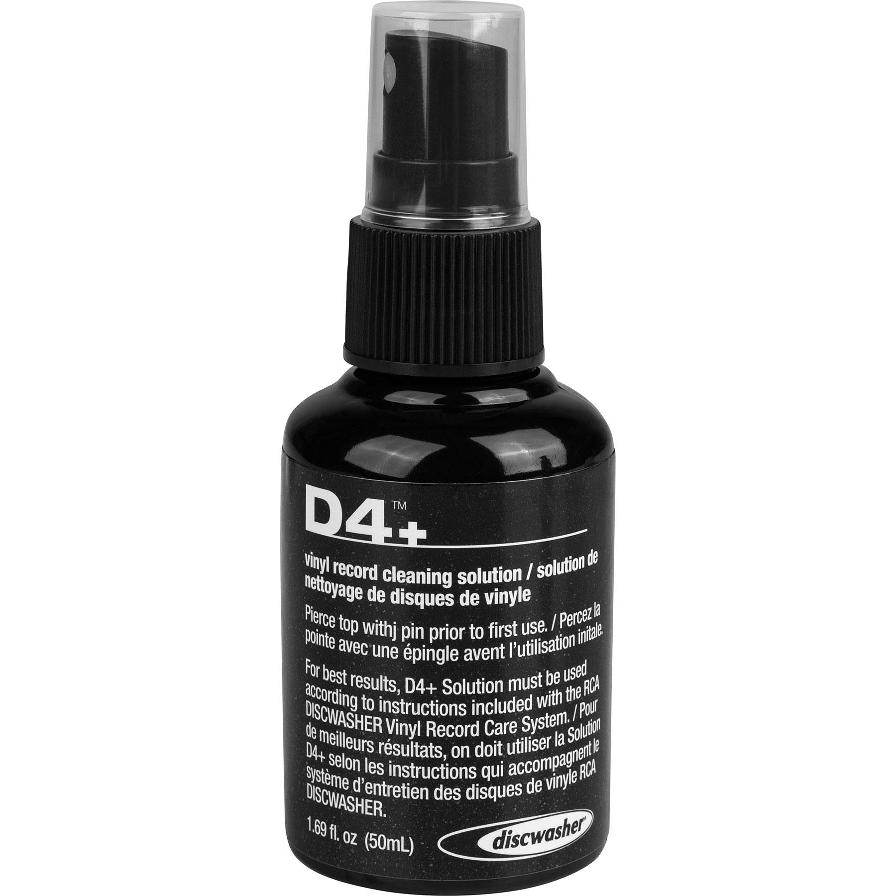 RCA D4+ Discwasher Vinyl Record Cleaning Fluid Refill 1.69 fl. oz. (50mL)