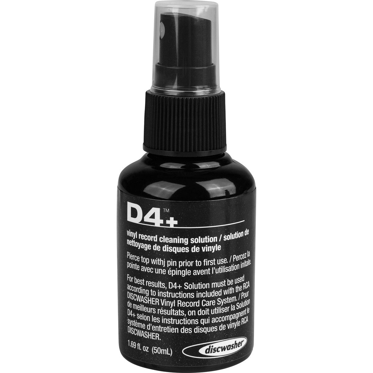 RCA D4+ Discwasher Vinyl Record Cleaning Fluid Refill 1.69 fl. oz. (50mL)