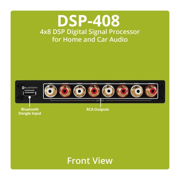 Dayton Audio DSP-408 4x8 DSP Digital Signal Processor for Home and Car ...
