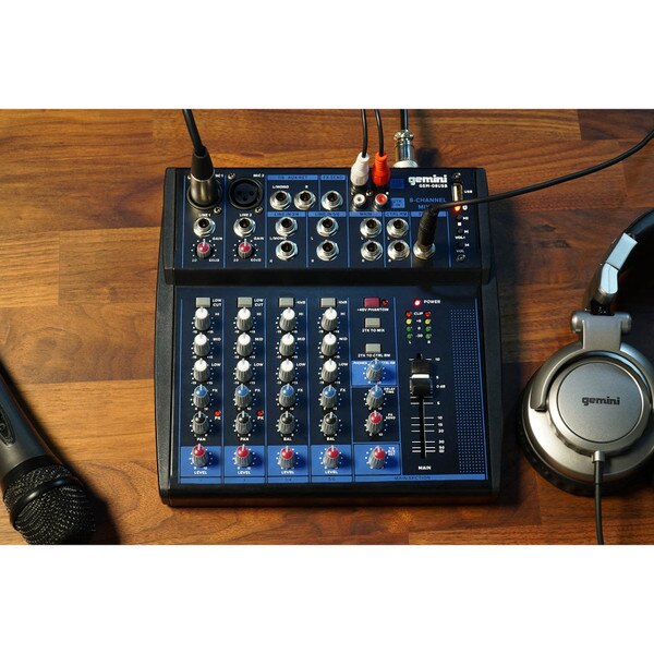 Gemini GEM-08USB Compact 8 Channel Bluetooth Mixer
