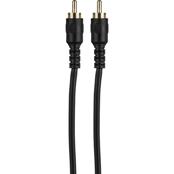 Single RCA Audio Video Subwoofer Double Shielded Cable 6 ft.