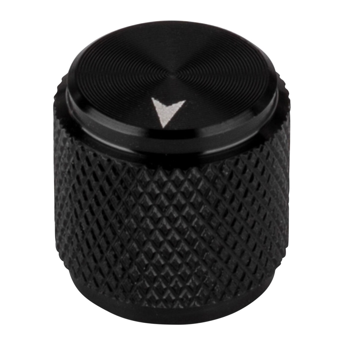 Small Aluminum Guitar / Amplifier Knob 0.5" - Black