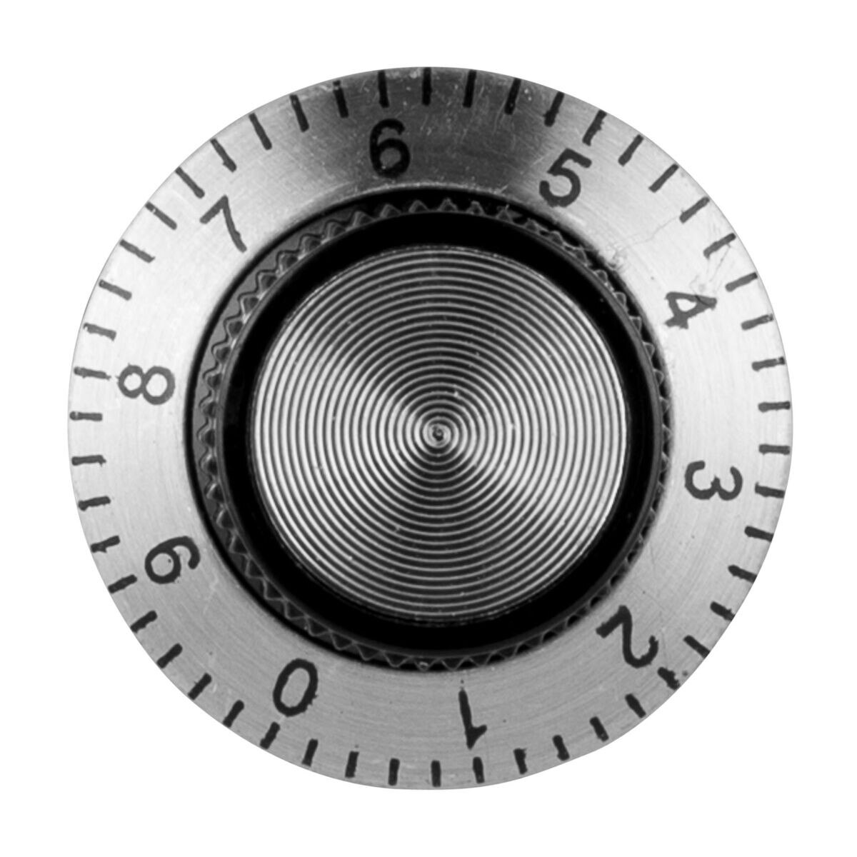 Vintage Dial Face Plate Guitar / Amplifier Knob 0.93" - Black