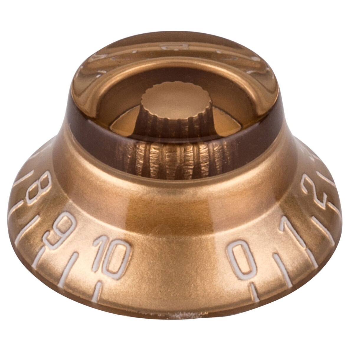 Guitar Knob Translucent Bell Type 1" - Gold