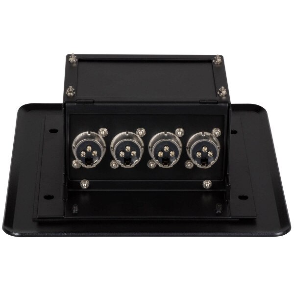 Flip Up Stage Box with Four XLR Female Jacks