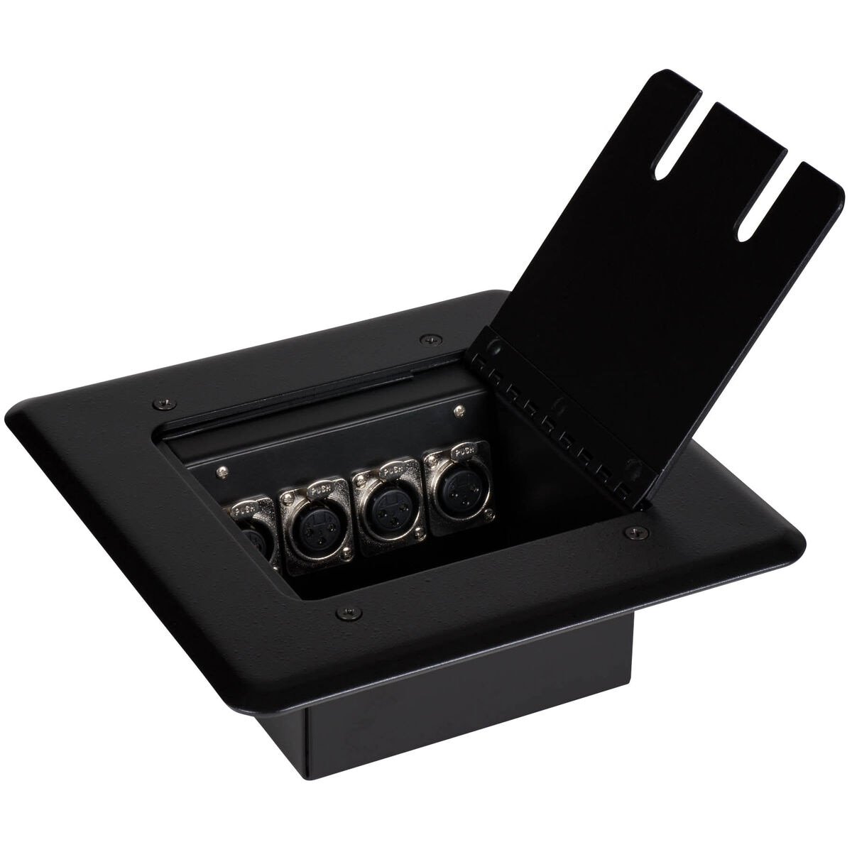 Flip Up Stage Box with Four XLR Female Jacks
