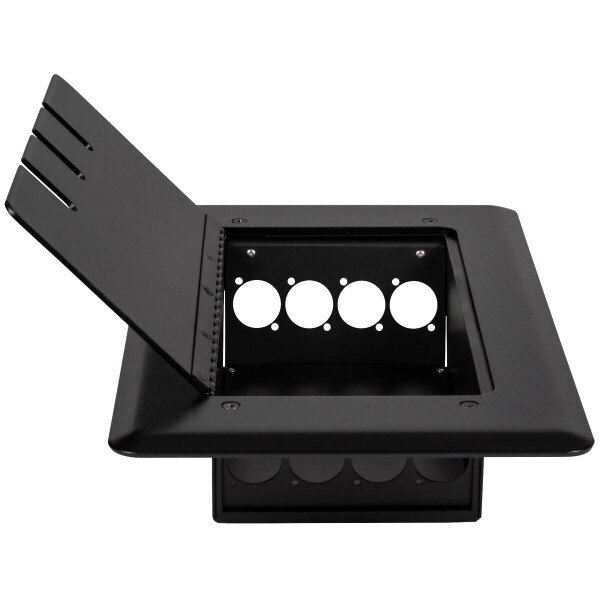Flip Up Stage Box with Pre-Punched Panels for Eight D-Style Connectors