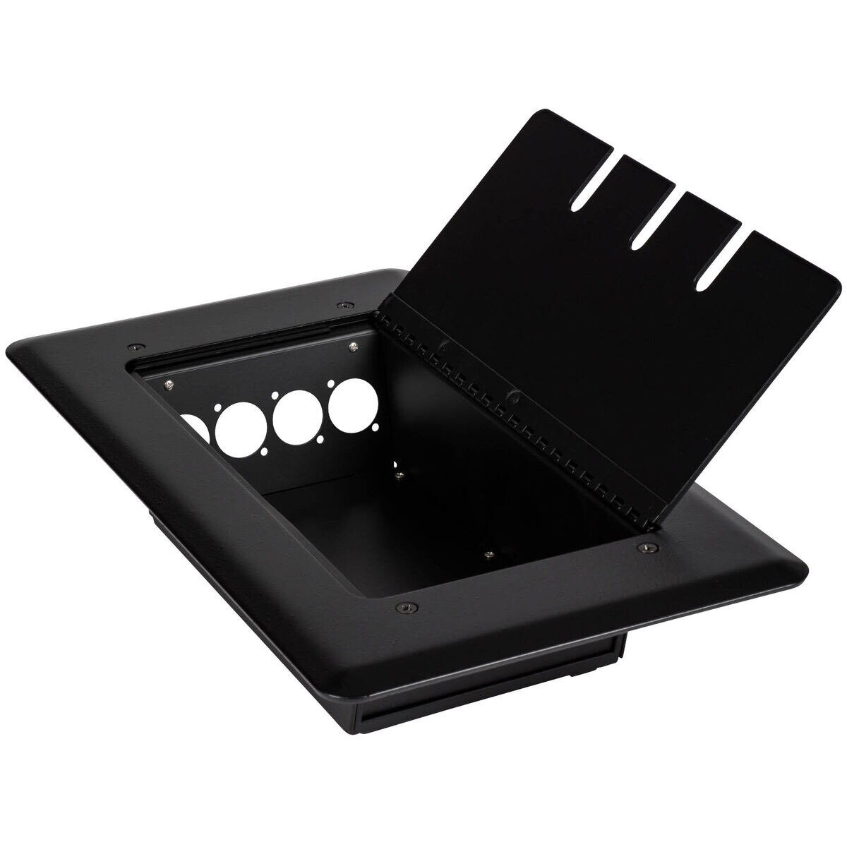 Flip Up Stage Box with Pre-Punched Panels for Eight D-Style Connectors