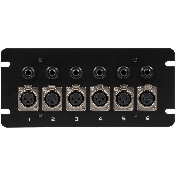 Floor / Surface Mount Stage Box with Six XLR Female and Six 1/4" TRS ...