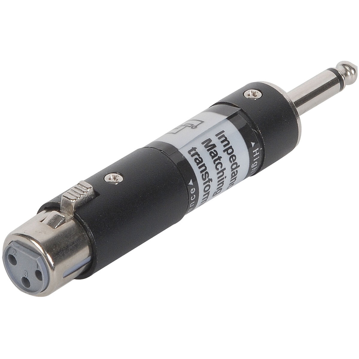 XLR Female To 1/4" Male Line Matching Transformer