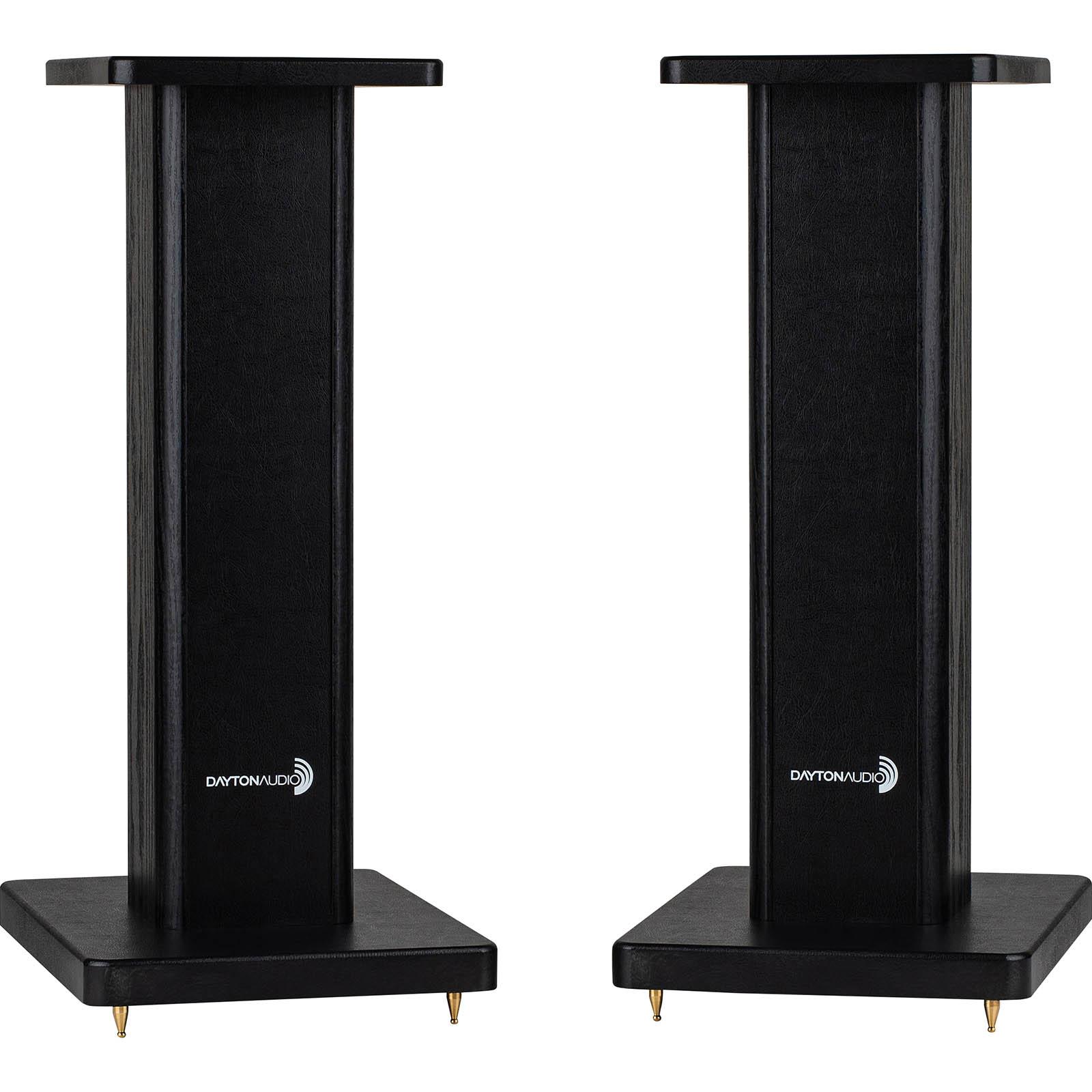 Dayton Audio 20" Universal Wood Speaker Stand Pair, Black