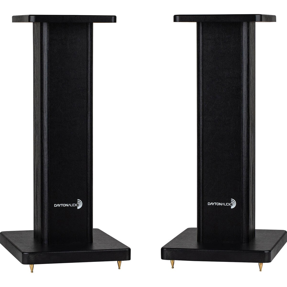 Dayton Audio 20" Universal Wood Speaker Stand Pair, Black