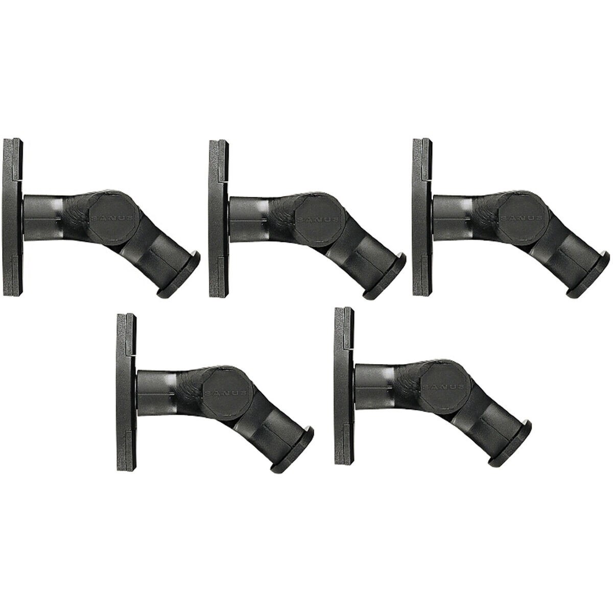 Sanus WMS5B Tilt & Swivel Speaker Mounts 5 Pcs. Black