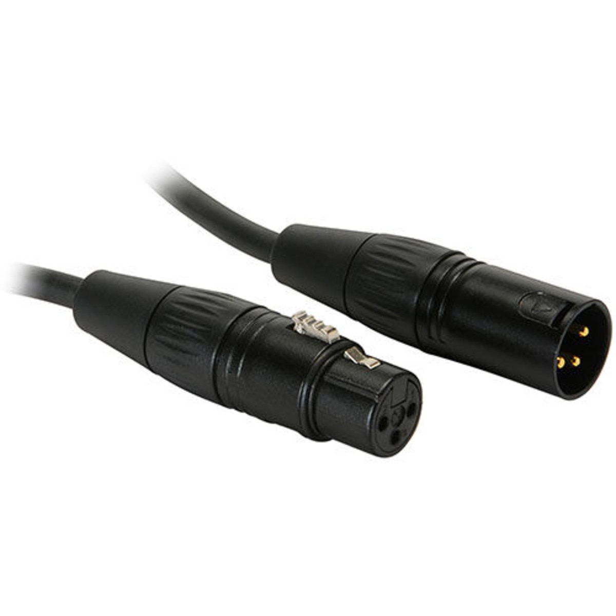 Talent MCB20 Microphone Cable XLR Female to XLR Male Black with Gold ...