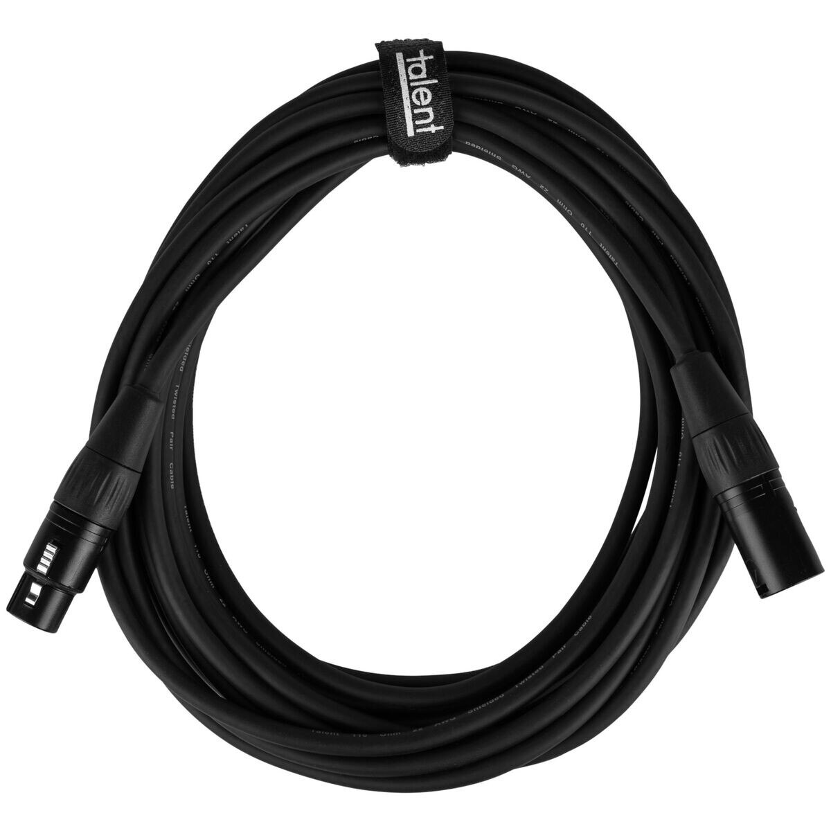 Talent DMX3P20 3-Pin DMX Cable 20 ft.
