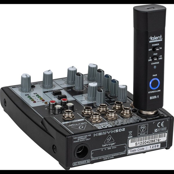 Talent BXR-1 XLR Bluetooth Audio Receiver with Rechargeable Battery and ...