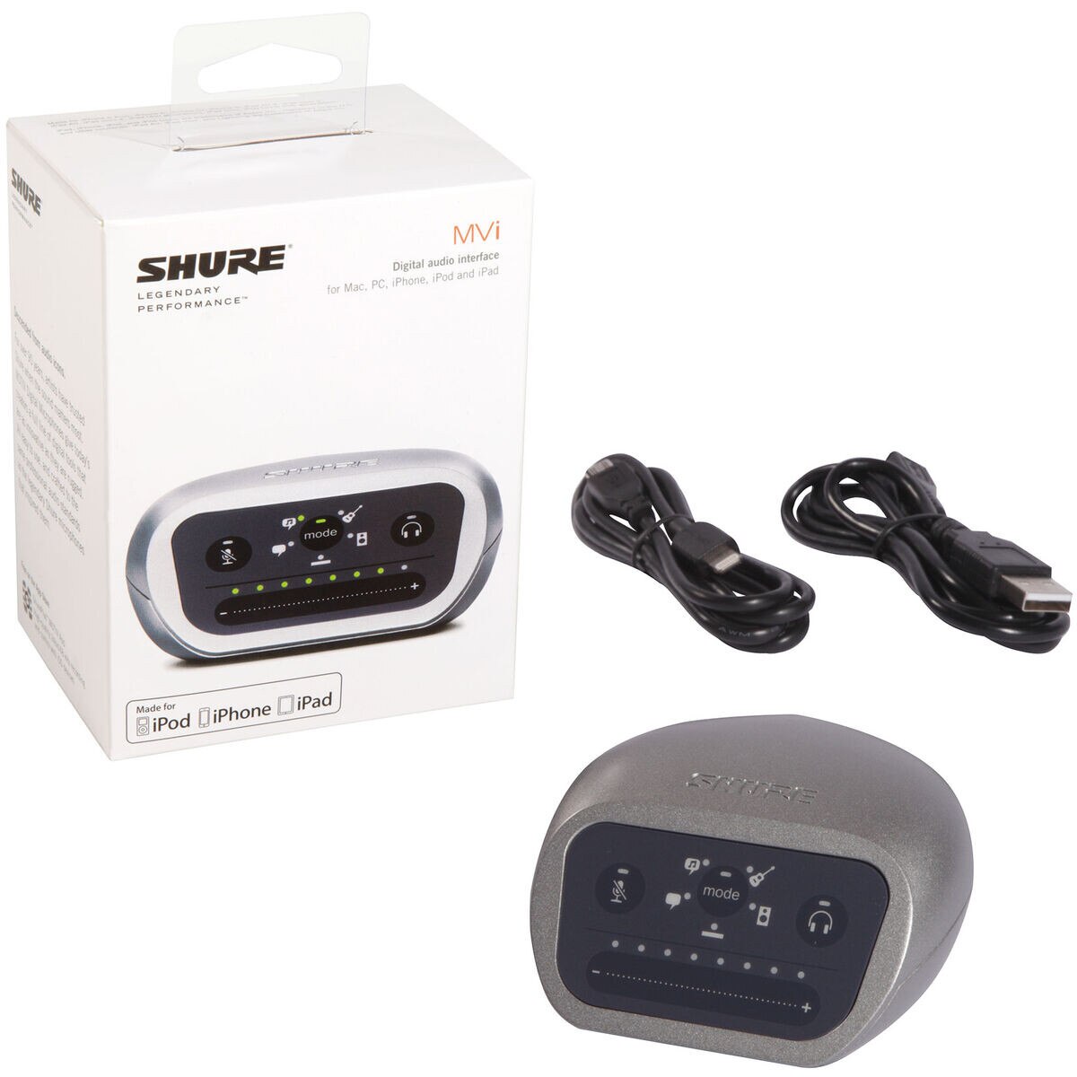 Shure MVi/A-LTG MVi MOTIV Digital iOS and USB Audio Interface
