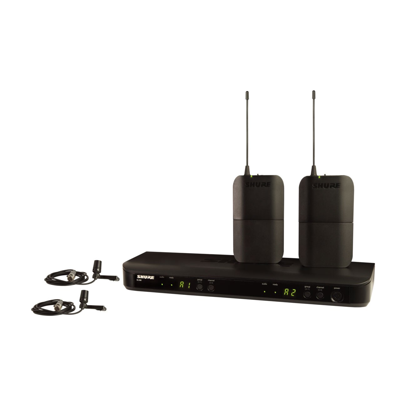 Shure BLX188/CVL-J11 Dual Channel Wireless System with Two CVL ...