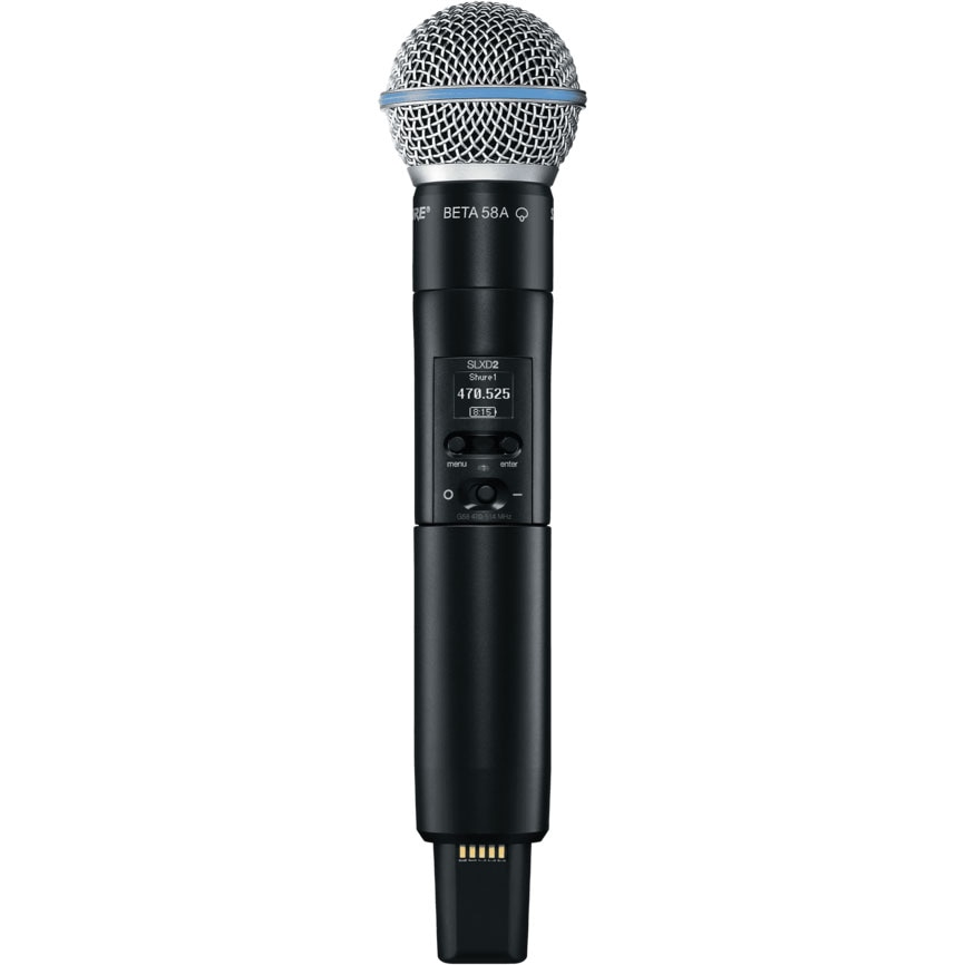 Shure SLXD2/B58-J52 Handheld Wireless Microphone Transmitter with Beta ...