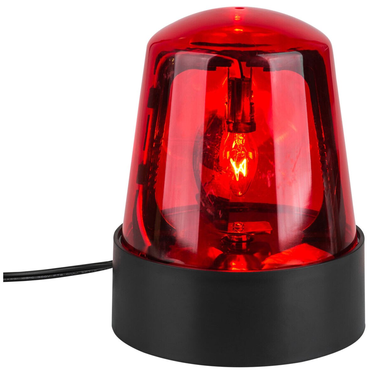 VEI 7" Rotating Beacon Police Light - Red Dome