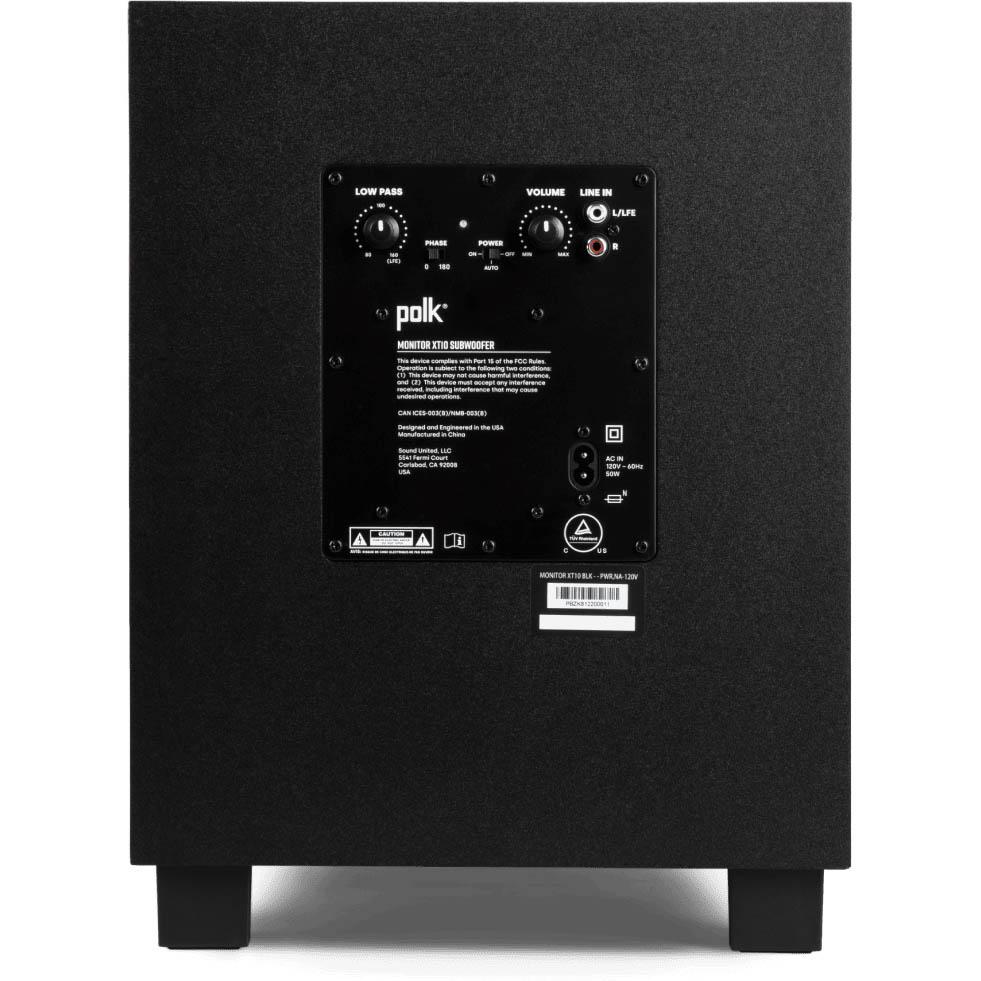 Polk Audio Monitor XT10 Monitor XT Series 10" Powered High-Performance ...